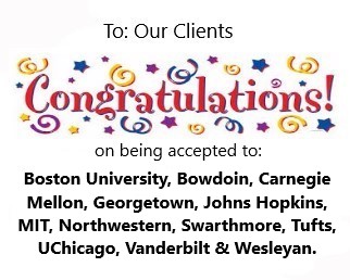Congratulations on Our Clients’ College Acceptances – Part I – Dr. Paul ...